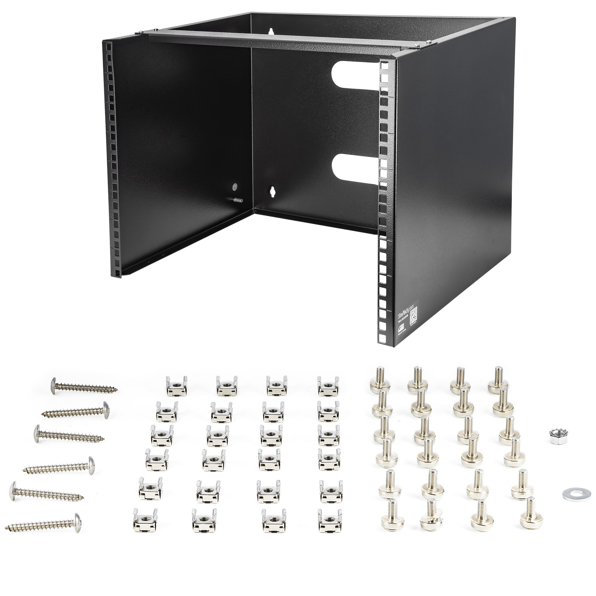 StarTech.com 8U Wall Mount Network Rack - 14 Inch Deep (Low Profile ...