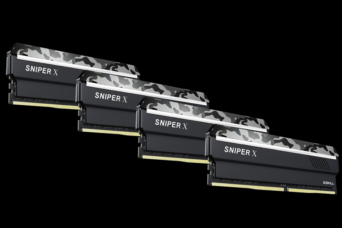 32GB G.Skill DDR4 2400MHz Sniper X PC4-19200 CL17 Quad Channel Kit (4x ...