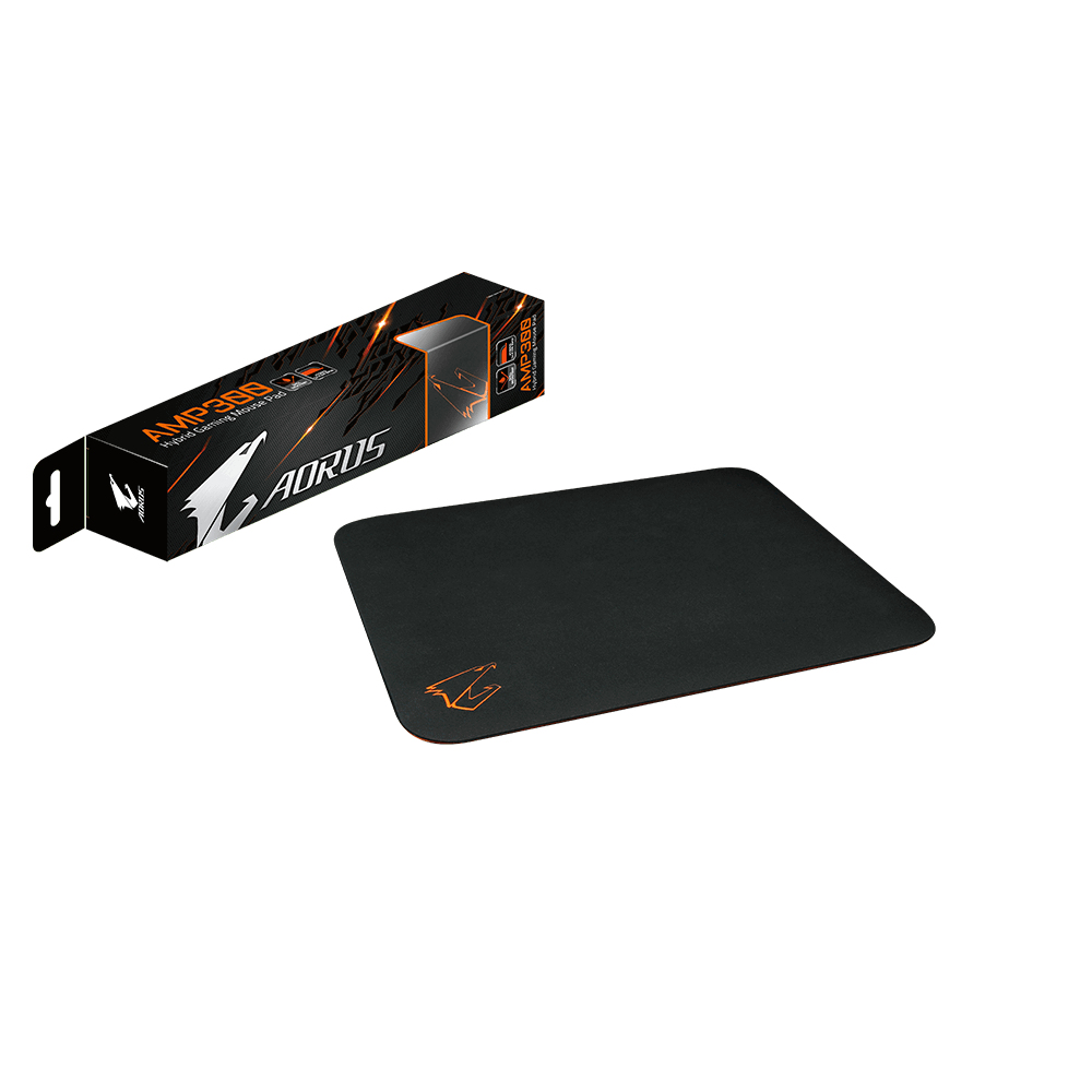 Gigabyte Aorus AMP300 Medium Hybrid Gaming Mouse Pad - Black, Orange