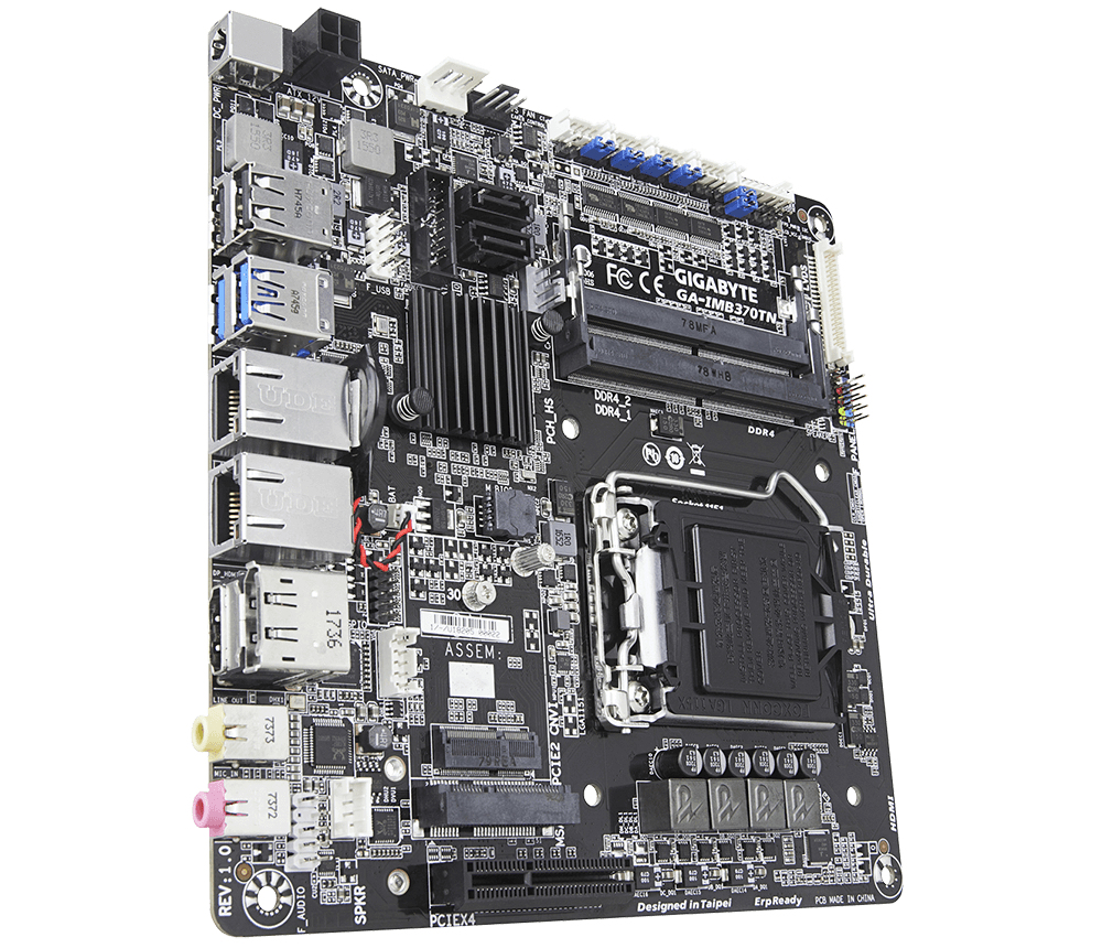 Gigabyte Intel Q370 Express Thin Mini ITX DDR4-SDRAM Motherboard