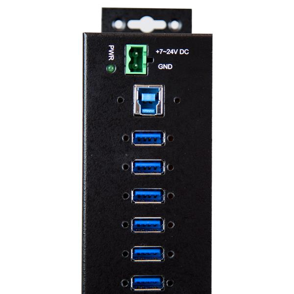 StarTech 10 Port USB Hub with Power Adapter - Black