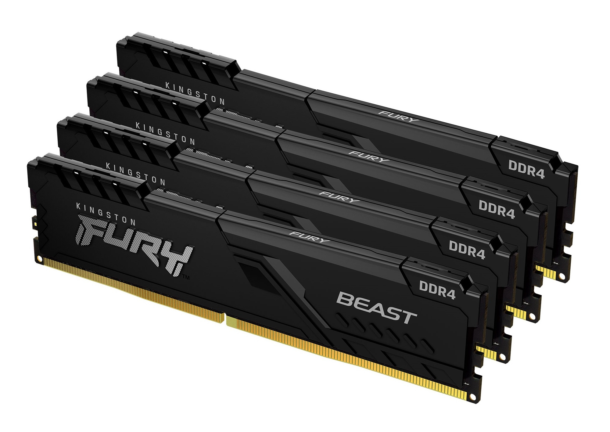 64GB Kingston FURY Beast 3600MHz DDR4 Quad Channel Kit (4 x 16GB)