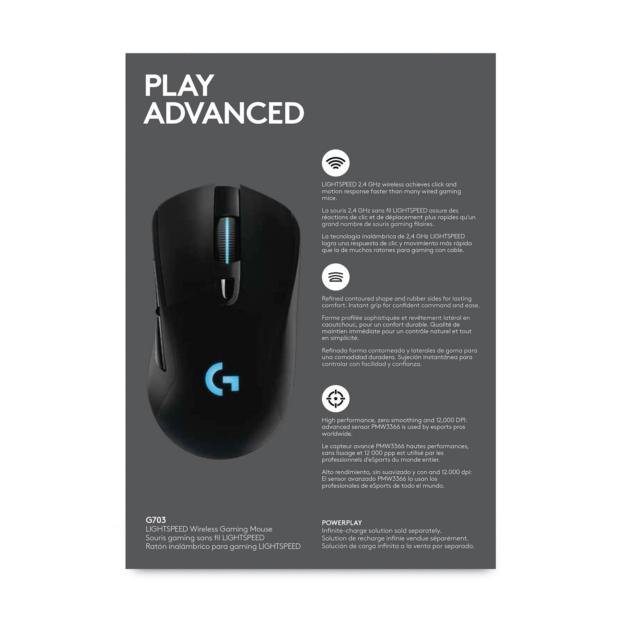 Logitech G G703 Lightspeed Wireless Gaming Mouse