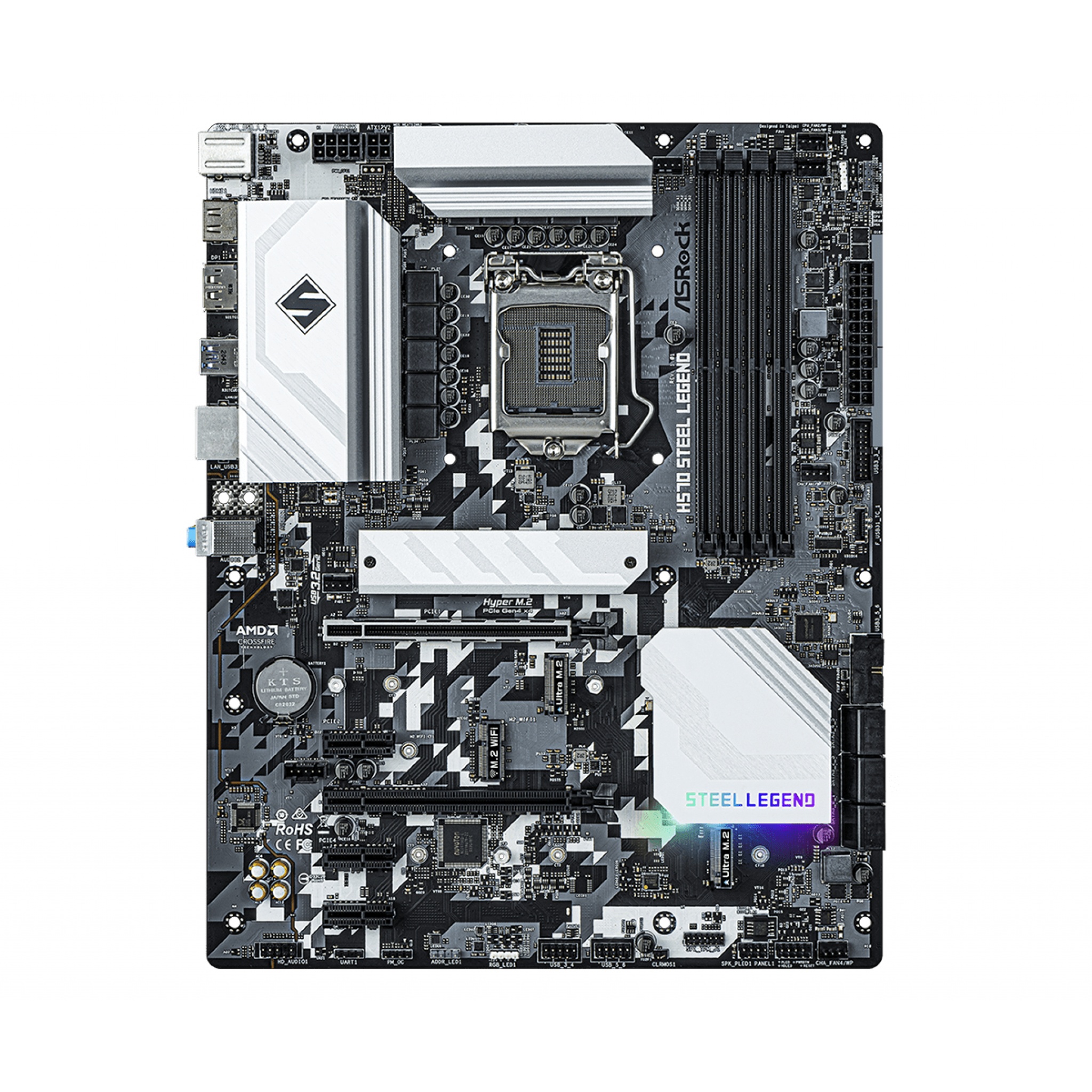 Asrock H570 Steel Legend Intel H570 LGA 1200 ATX DDR4-SDRAM Motherboard