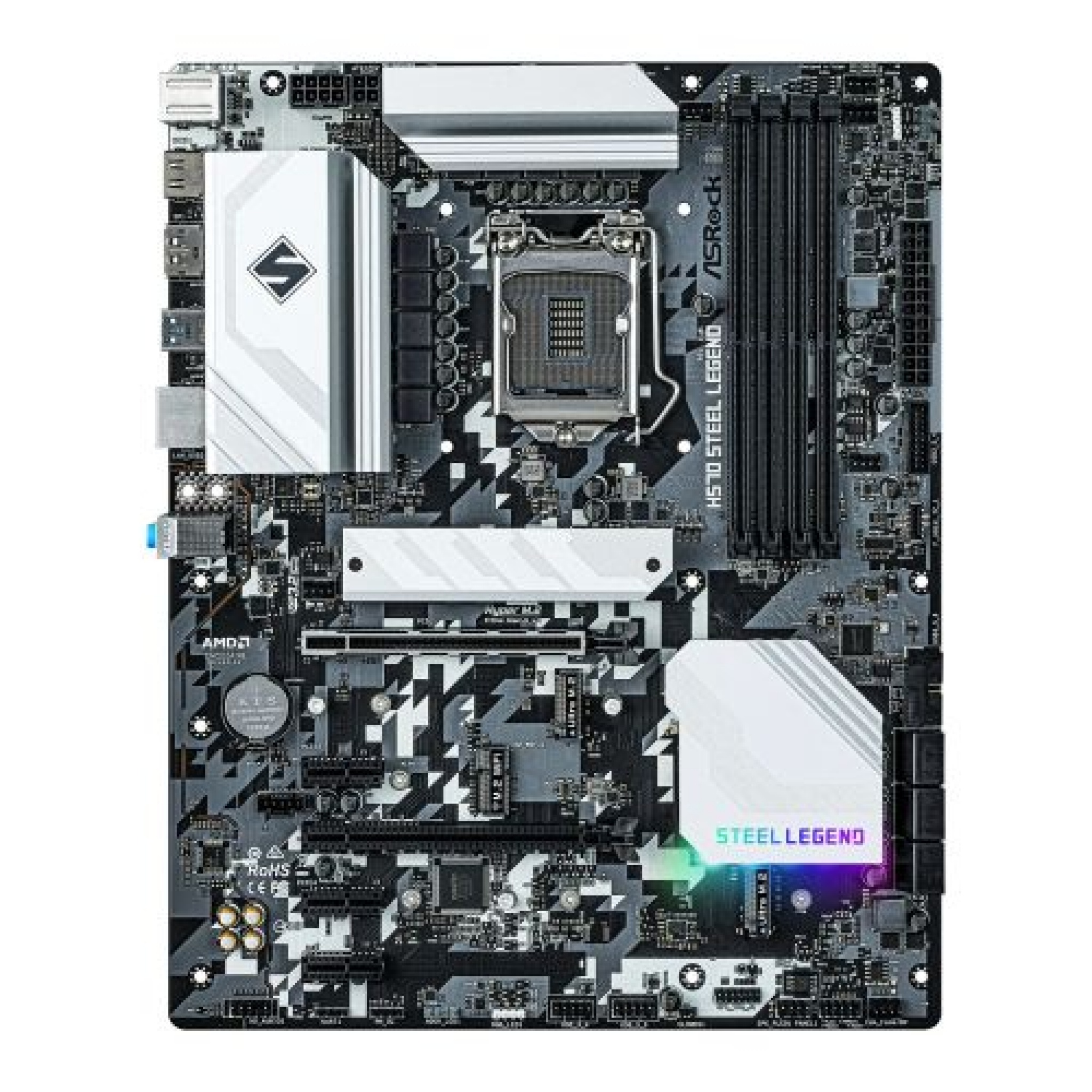 Asrock H570 Steel Legend Intel H570 LGA 1200 ATX DDR4-SDRAM Motherboard