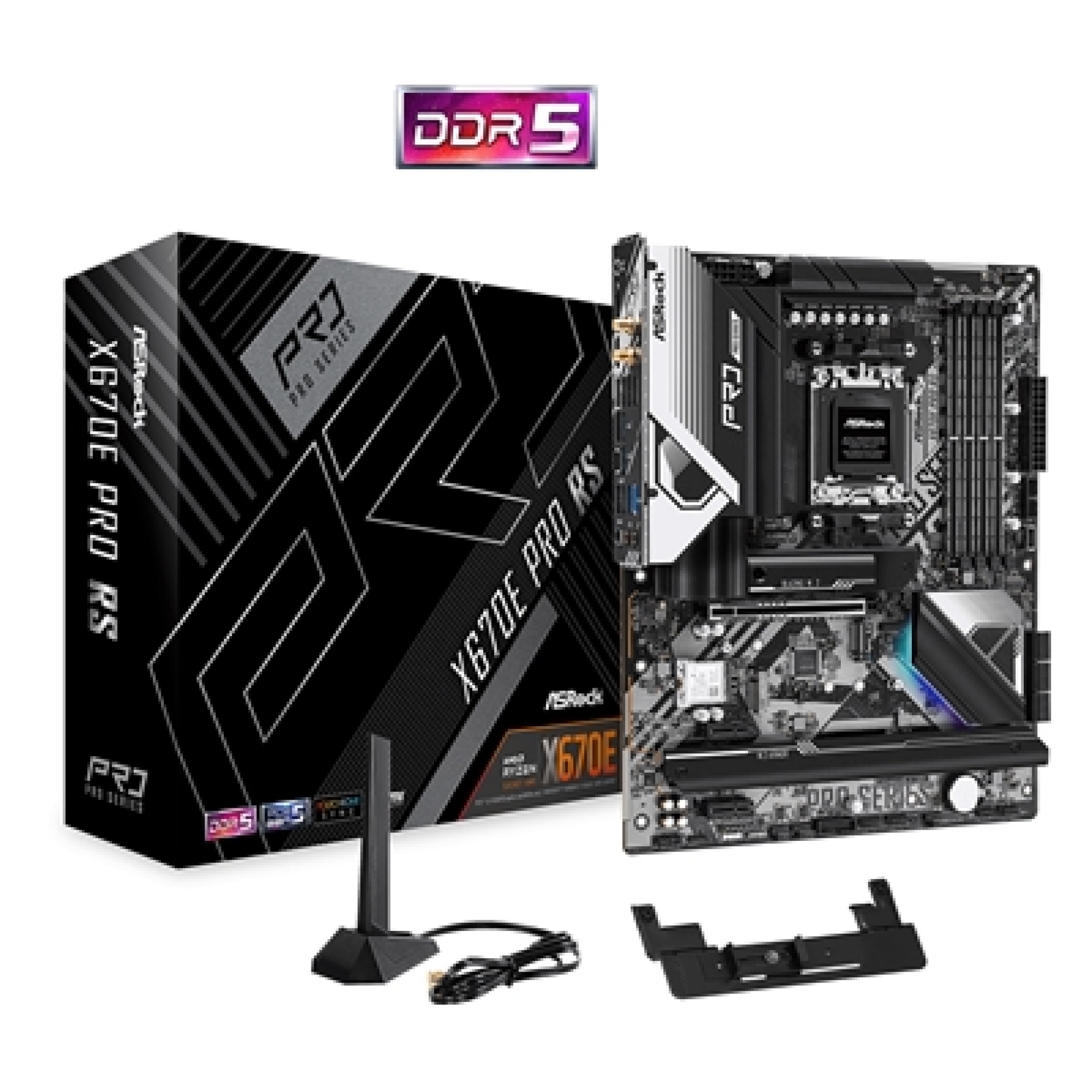 Asrock X670E Pro RS AMD AM5 ATX DDR5 Motherboard