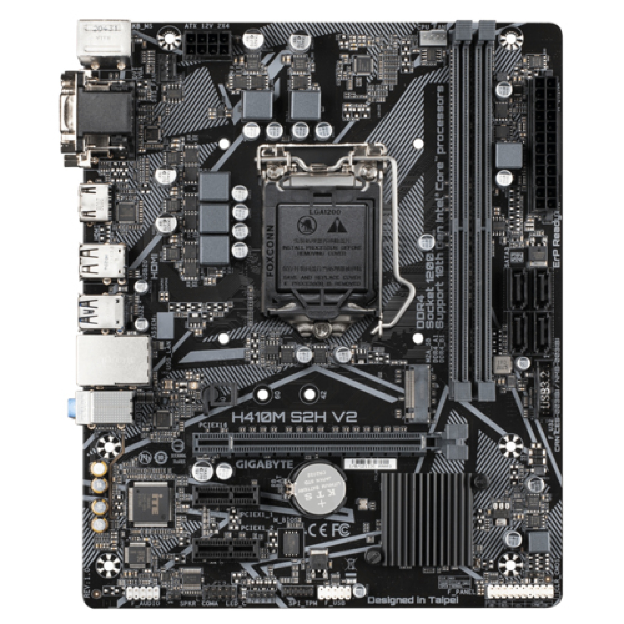 Gigabyte H410M S2H V2 Intel H410 LGA 1200 Micro ATX DDR4-SDRAM Motherboard