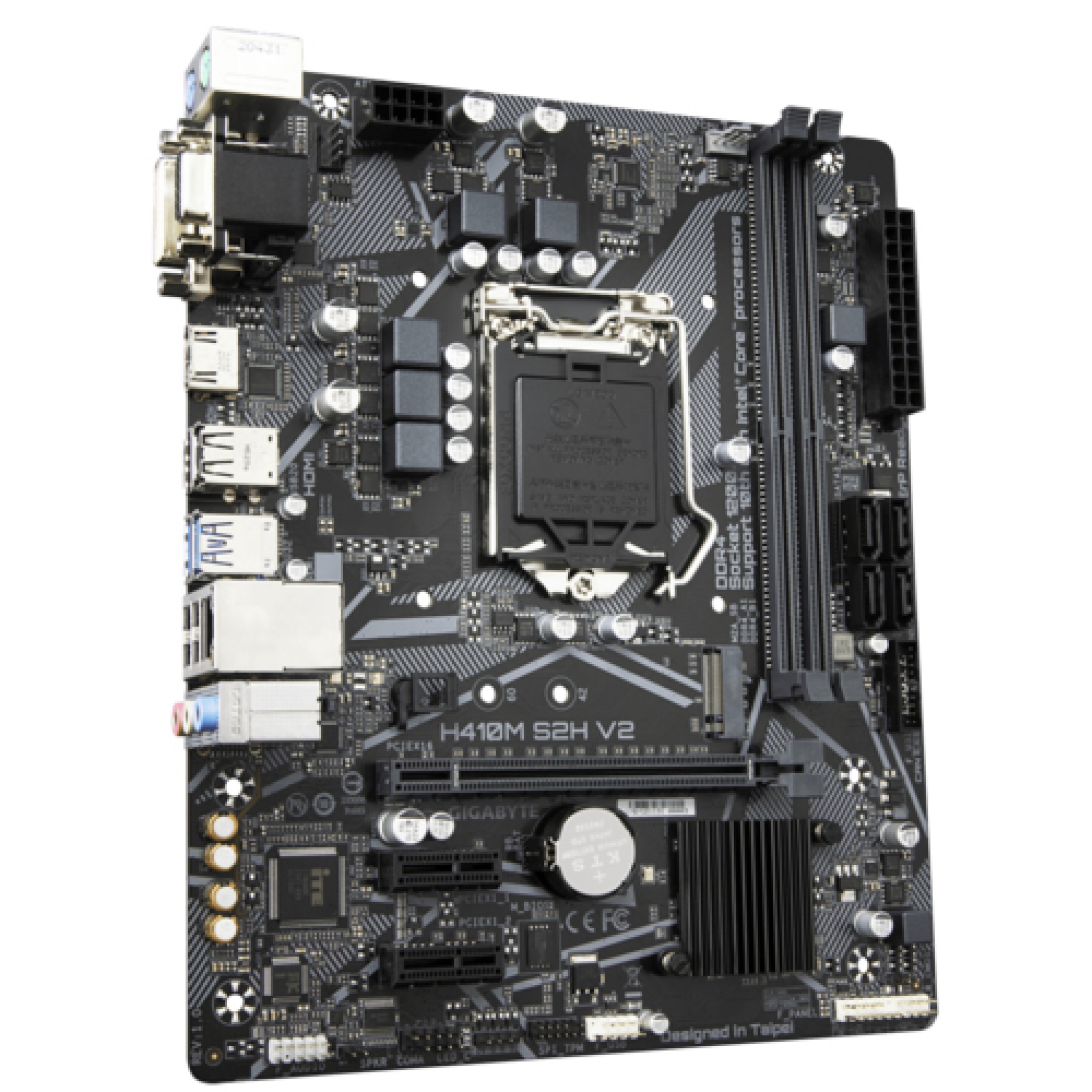 Gigabyte H410M S2H V2 Intel H410 LGA 1200 Micro ATX DDR4-SDRAM Motherboard