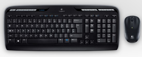 Logitech MK330 RF Wireless QWERTY Keyboard and Mouse Combo Black - UK ...