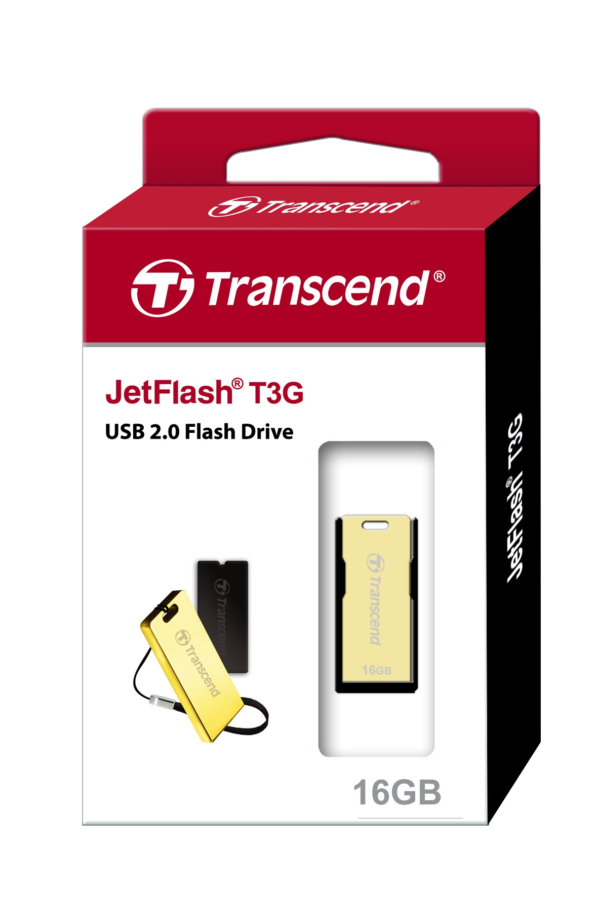 16GB Transcend JetFlash T3G USB2.0 Flash Drive Gold Edition