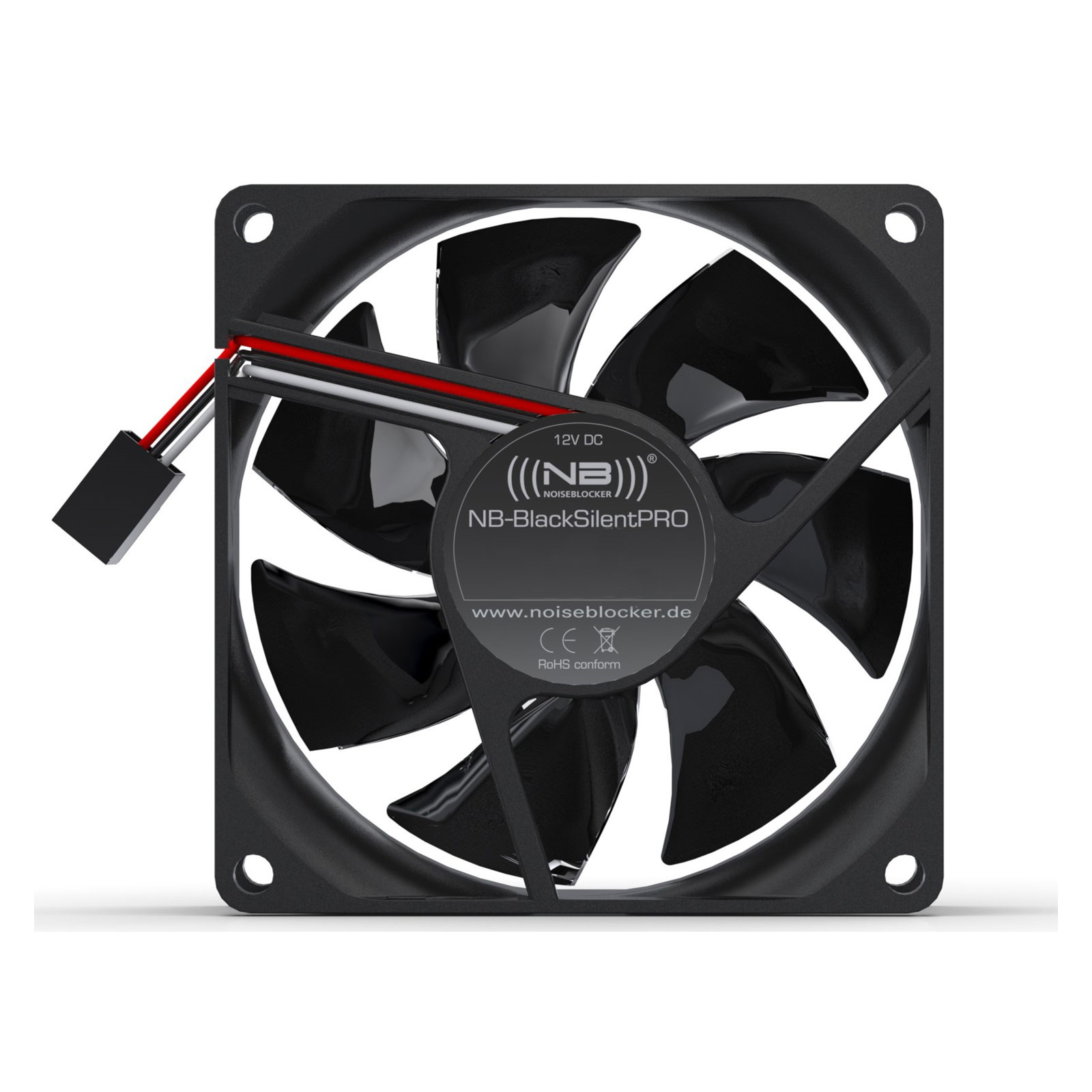 Noiseblocker Black Silent Pro P-1 80mm Computer Case Fan
