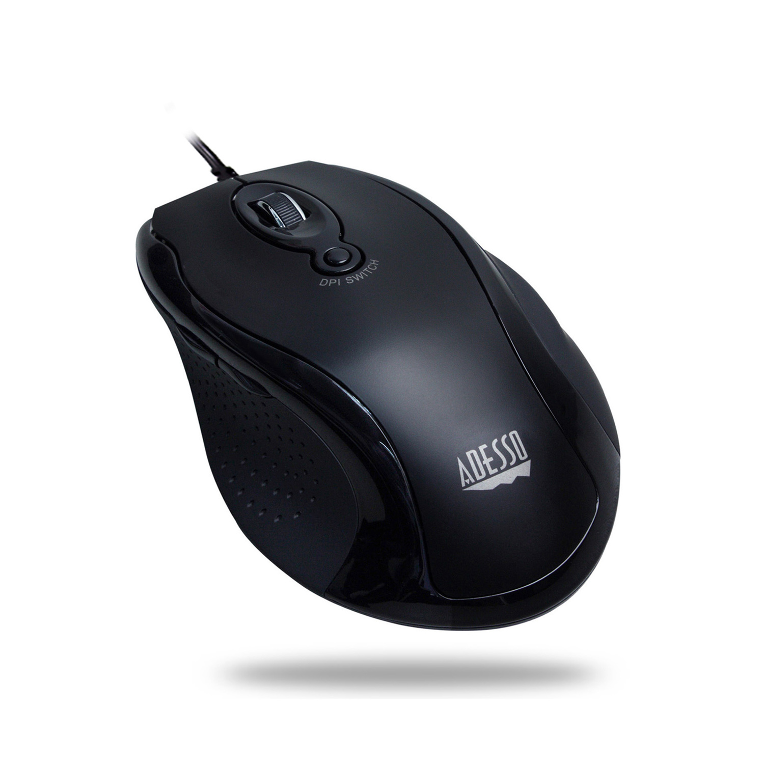 Adesso iMouse G2 Wired USB Optical Ergonomic Mouse - Black