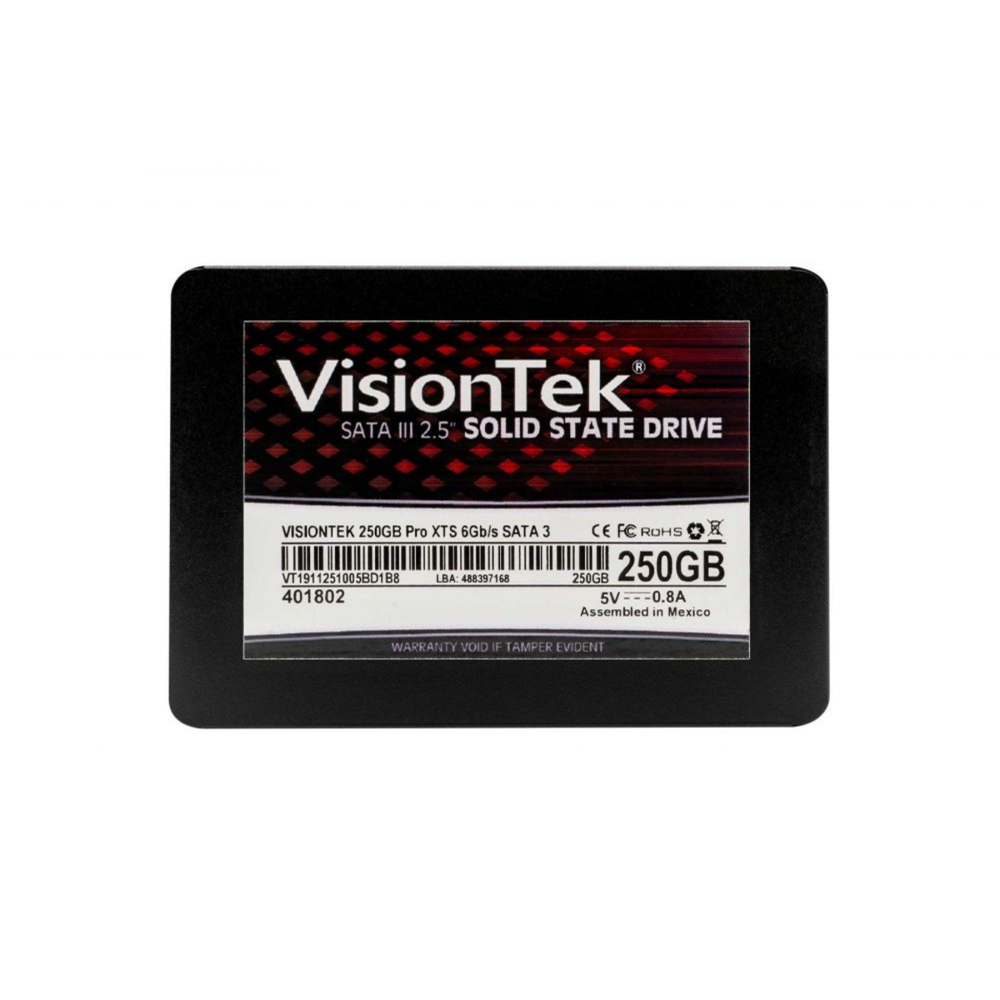 250GB VisionTek PRO XTS 2.5-inch 3D NAND Internal SSD