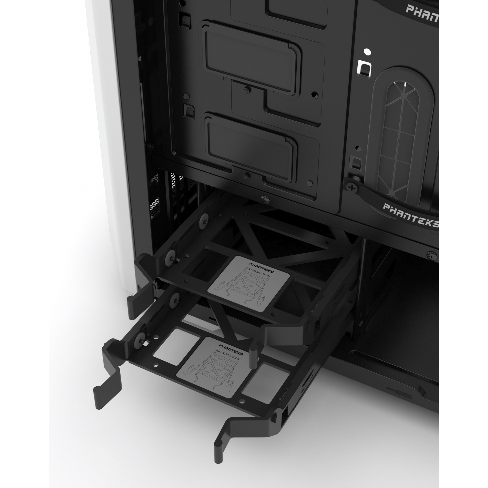 Phanteks Eclipse P400 Mid-Tower Tempered Glass Computer Case - White