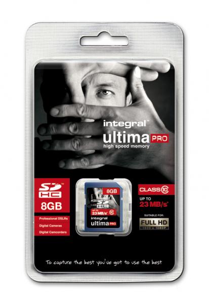8GB Integral Ultima Pro SDHC CL10 High-Speed memory card