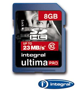 8GB Integral Ultima Pro SDHC CL10 High-Speed memory card