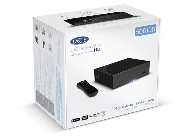 500GB LaCie LaCinema Mini HD Wi-Fi High Definition Media Center