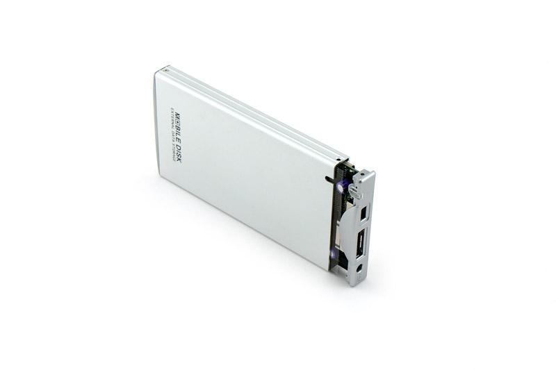 NEON 2.5" External SATA HDD Enclosure (USB + eSATA interface) Silver ...