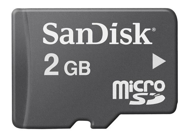 2Gb Sandisk Micro SD Transflash Memory Card