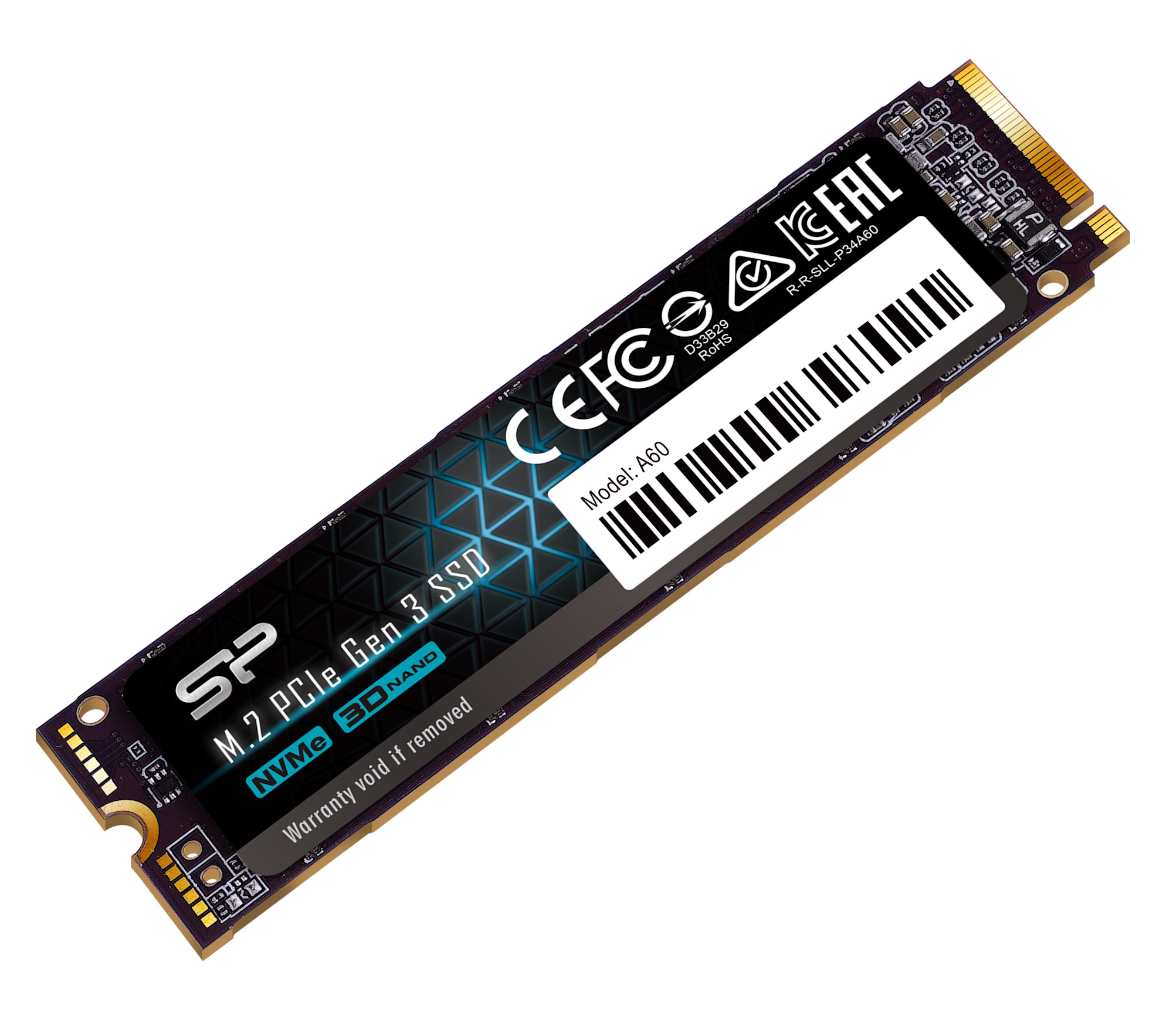 256GB Silicon Power P34A60 NVMe M.2 PCIe Gen3x4 2280 SSD Solid State Drive