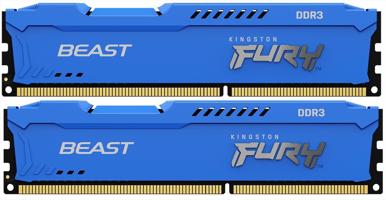 16GB Kingston Technology 1600MHz DDR3 Dual Memory Kit (2 x 8GB) - Blue