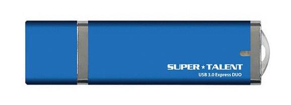 16GB SuperTalent USB3.0 Express Duo Flash Drive (Blue)