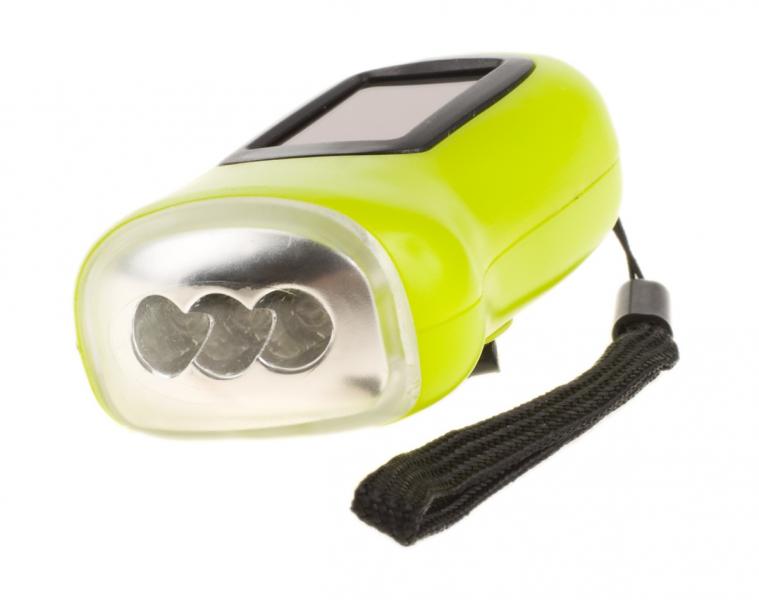 Wind Up LED Torch with Solar Panel