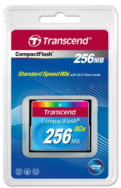 256MB Transcend CompactFlash Card 80x Speed