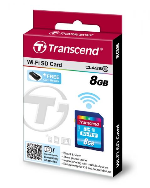 8GB Transcend Wi-Fi SD card SDHC CL10