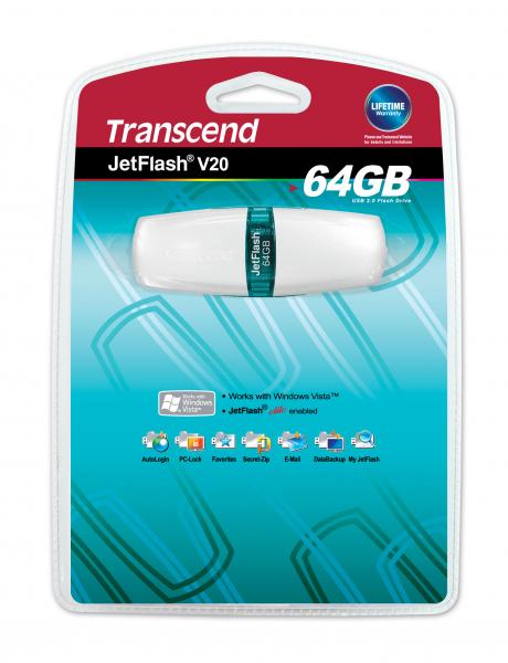 64GB Transcend JetFlash V20 USB2.0 Flash Drive