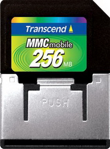 256Mb Transcend MMC Mobile Hi-Speed Dual-Voltage memory card