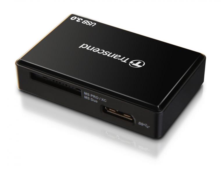 Transcend USB3.0 Super-Speed Multi Card Reader RDF8 Black